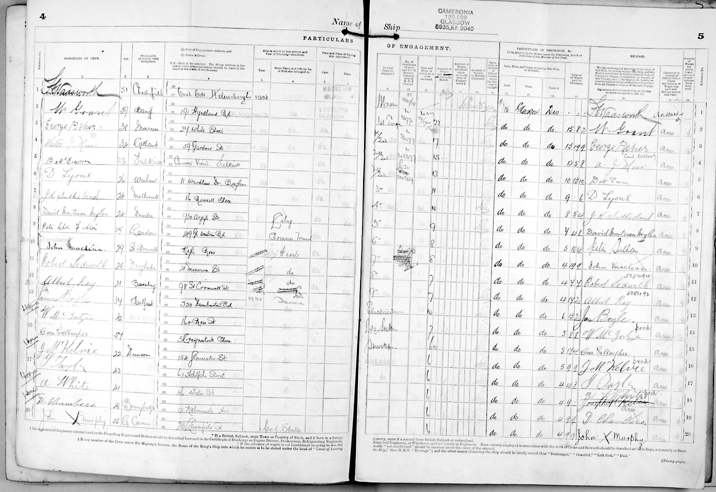 See the crew list for yourself!