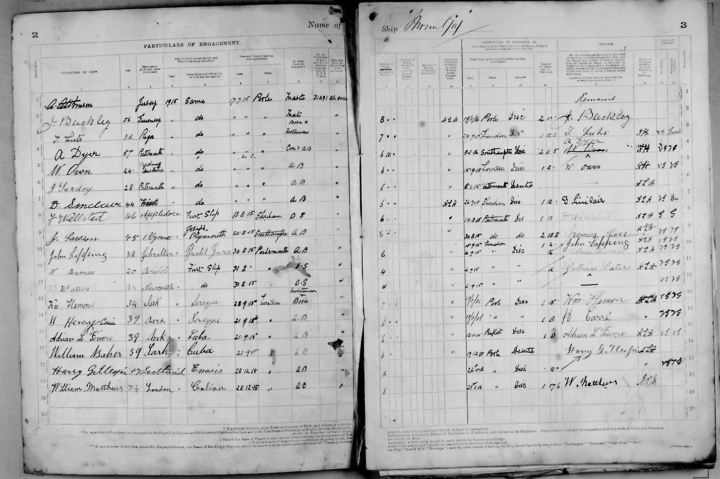 See the crew list for yourself!